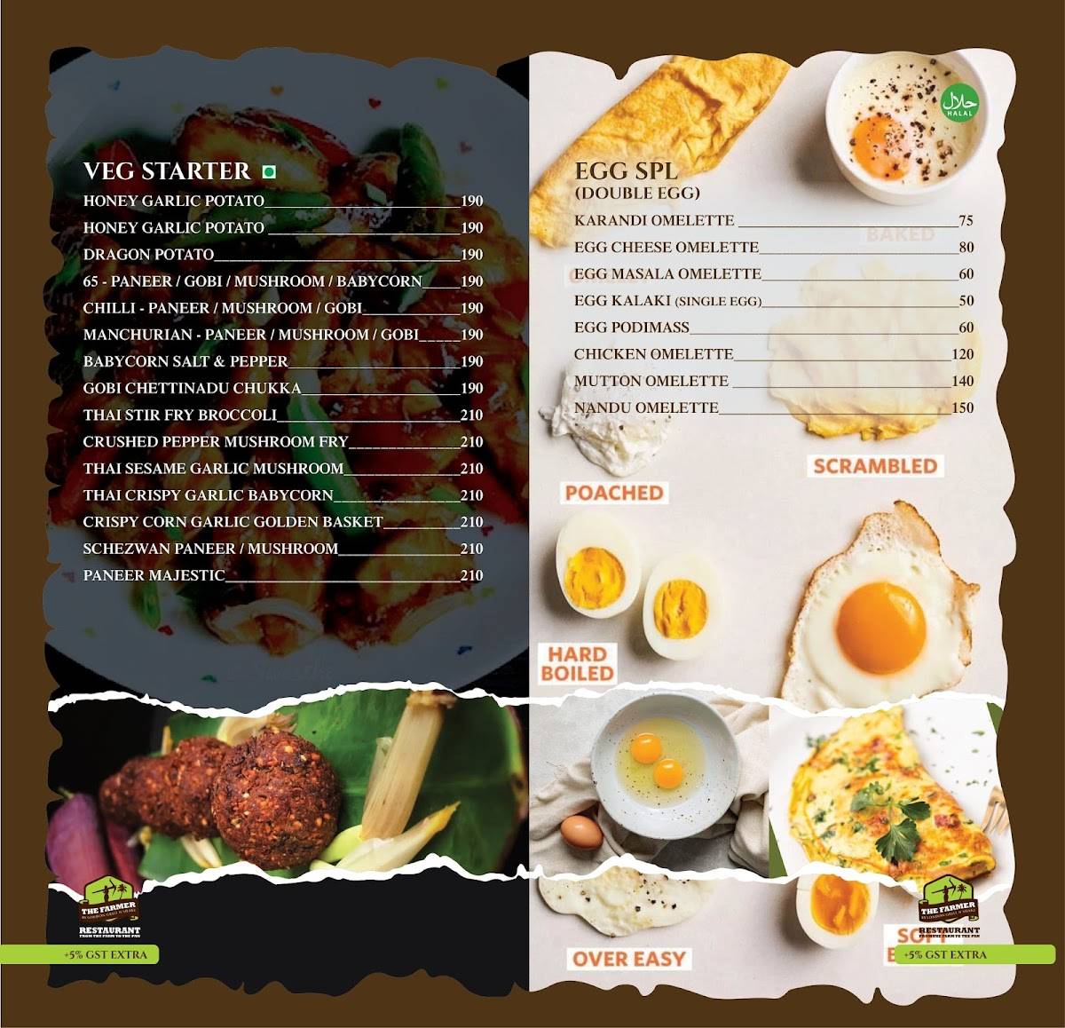 Menu at THE FARMER RESTAURANT, Padur