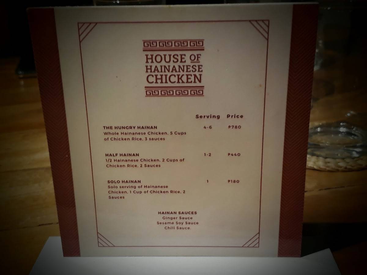 Menu at Tempat Raya Malaysian Kitchen pub & bar, Dumaguete