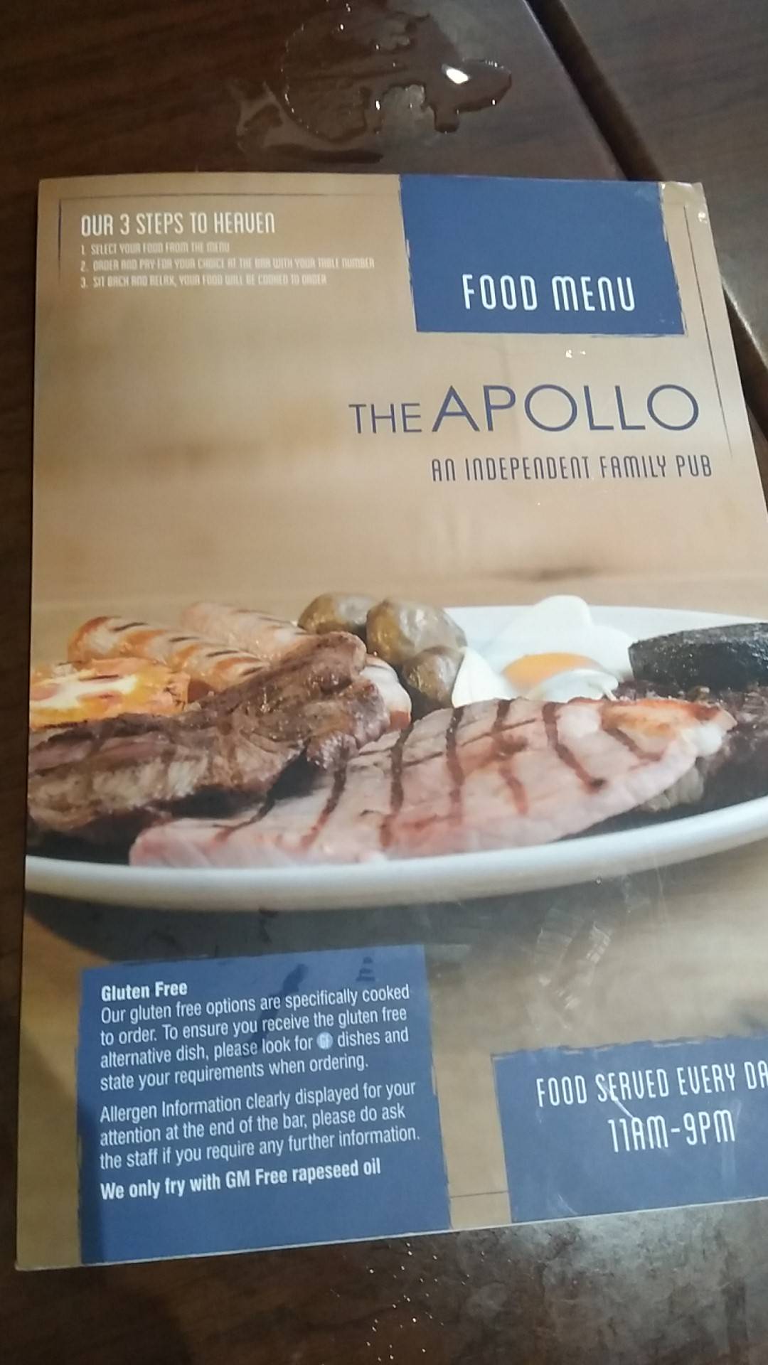 Menu at The Apollo pub & bar, Bridlington