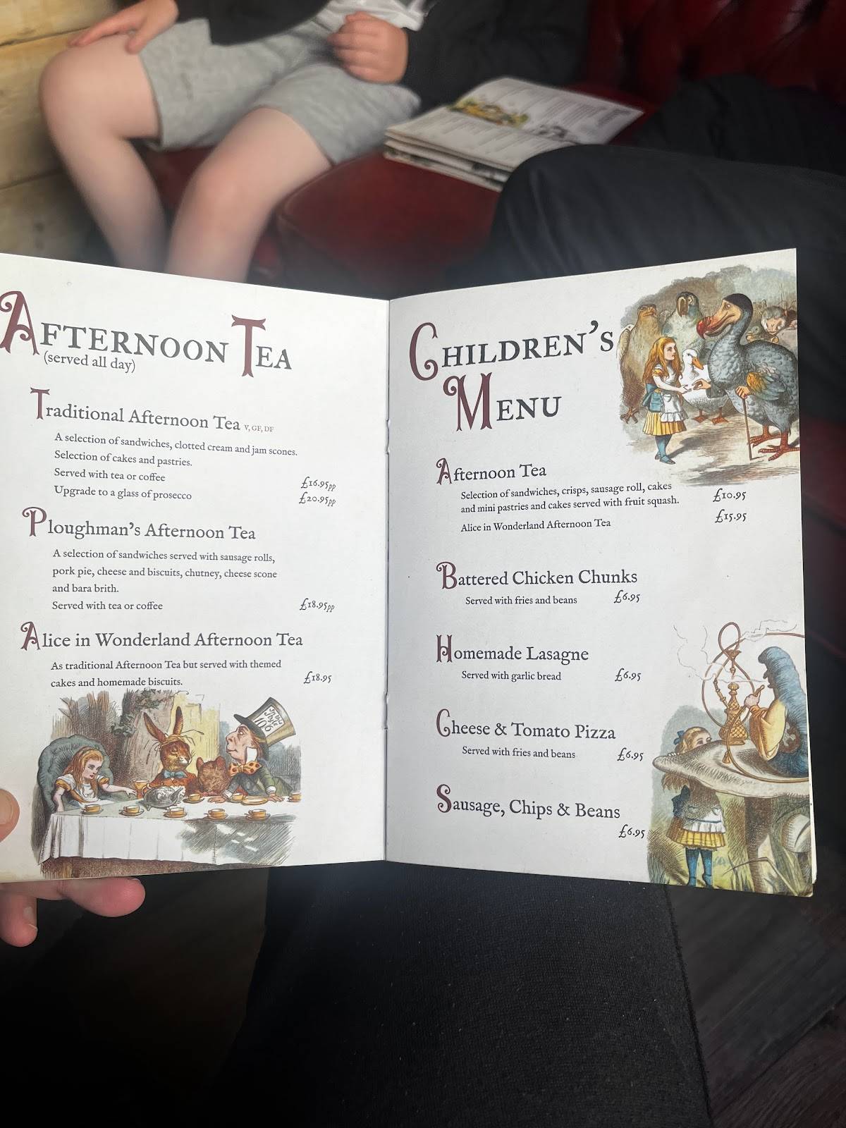 Menu at The Bay Tree Vintage Tea Room pub & bar, Welshpool