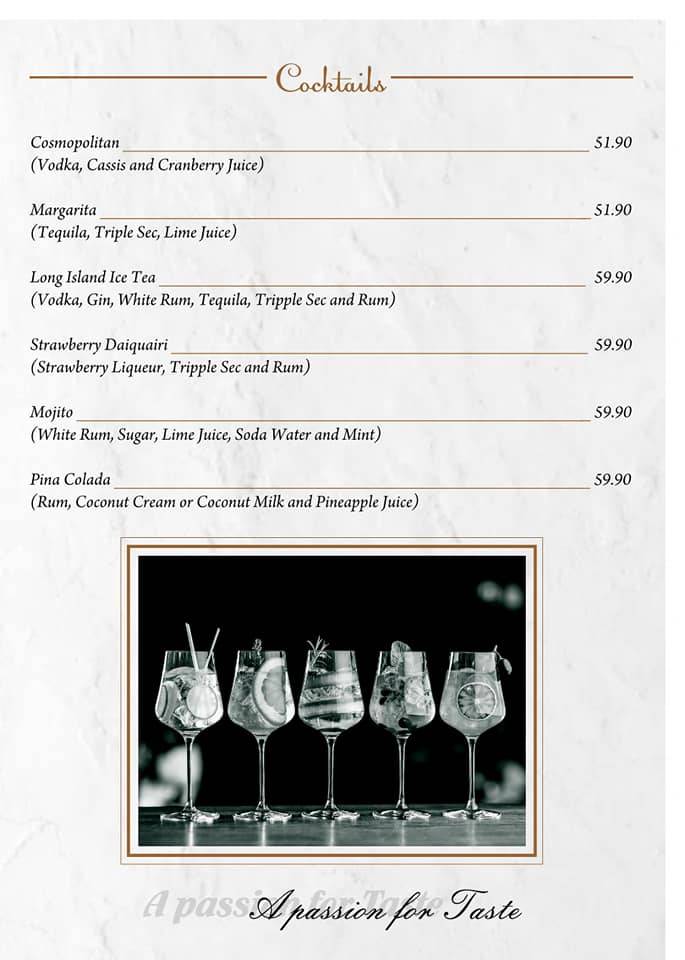 Menu at The Beef 'n Reef restaurant, Bloemfontein, Kenneth Kaunda Rd