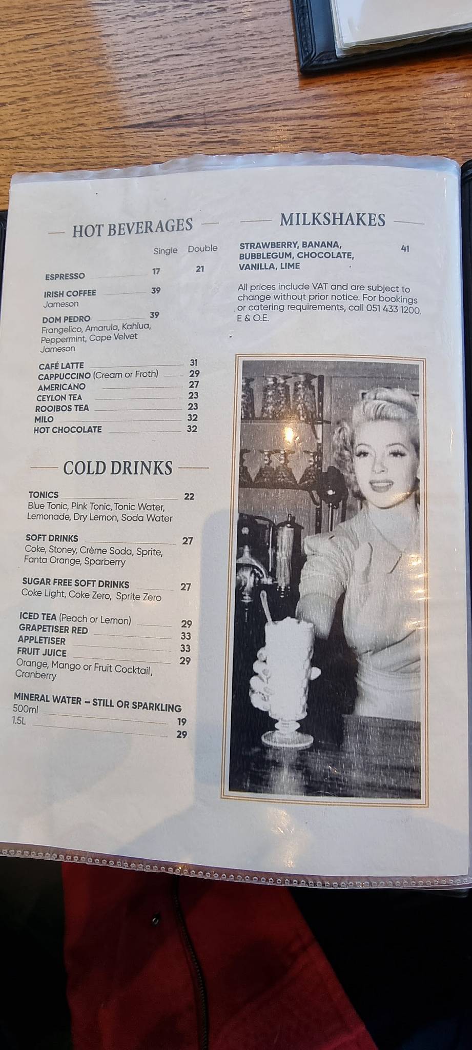 Menu at The Beef 'n Reef restaurant, Bloemfontein, Kenneth Kaunda Rd