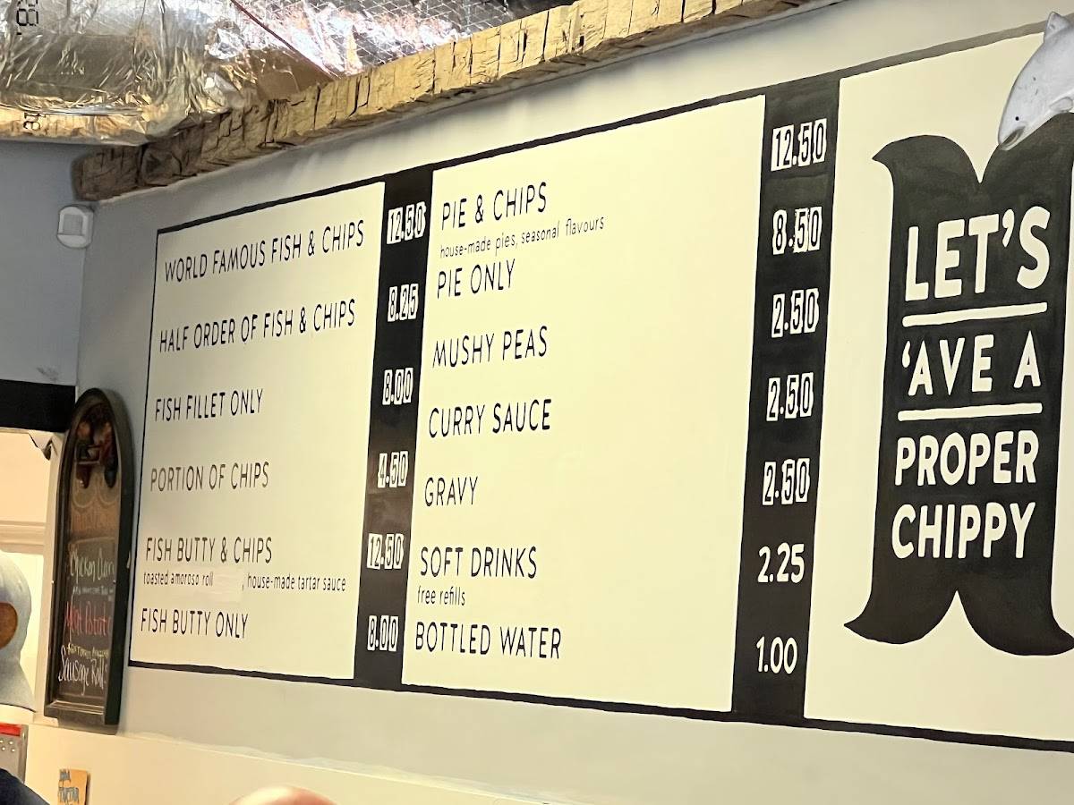 Menu at The CODfather, Proper Fish & Chips restaurant, North Charleston ...