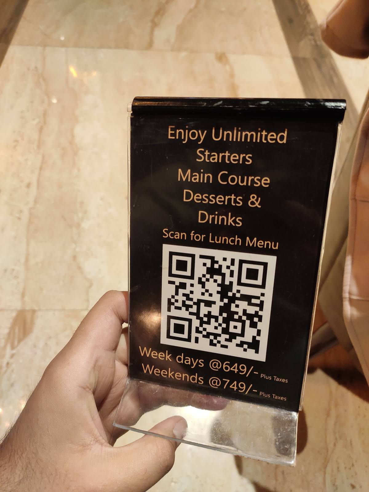 Menu at The Centurion, Lucknow, Wave Mall