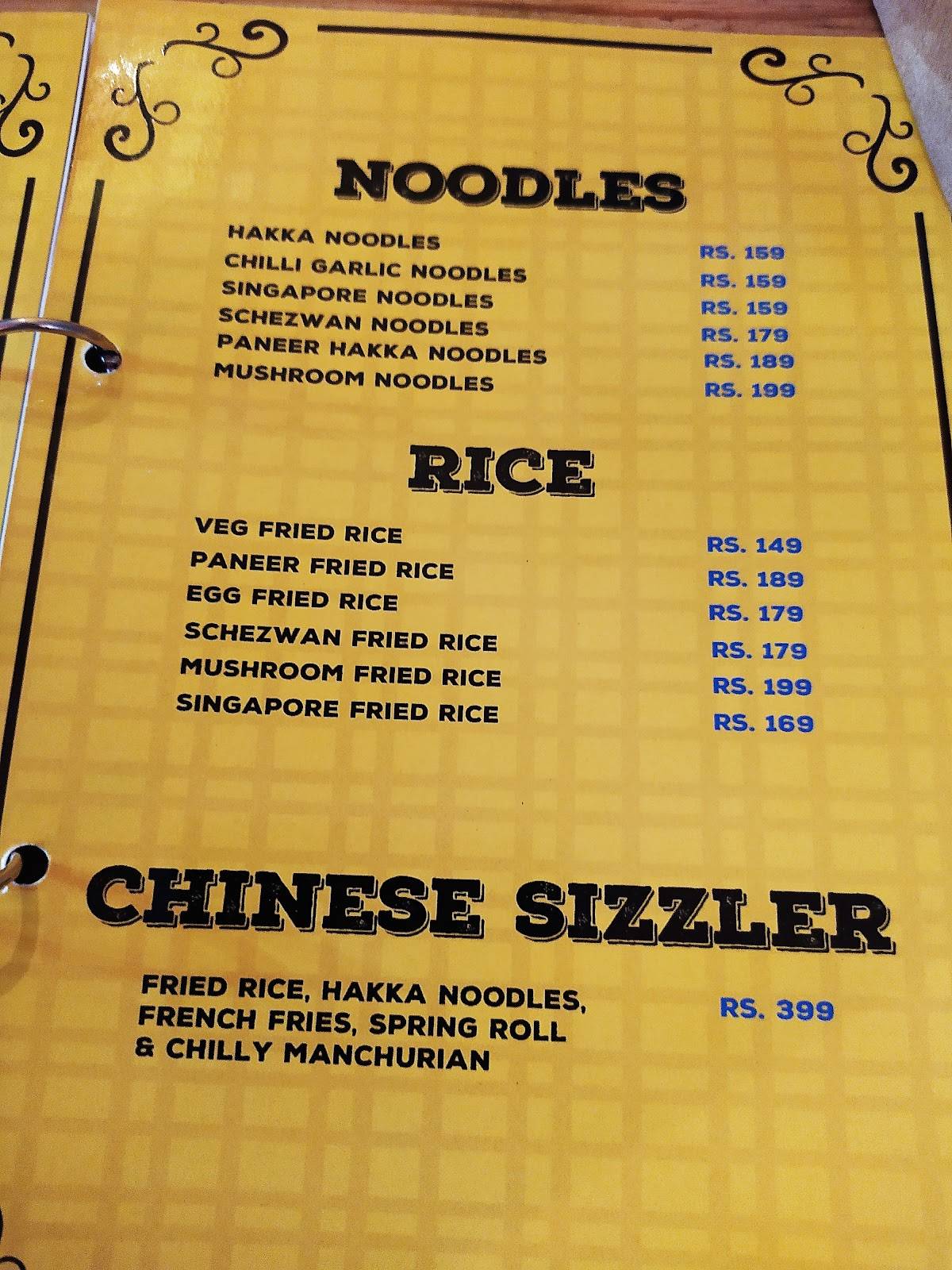Menu at The Cult Cafe & Restaurant, Moradabad