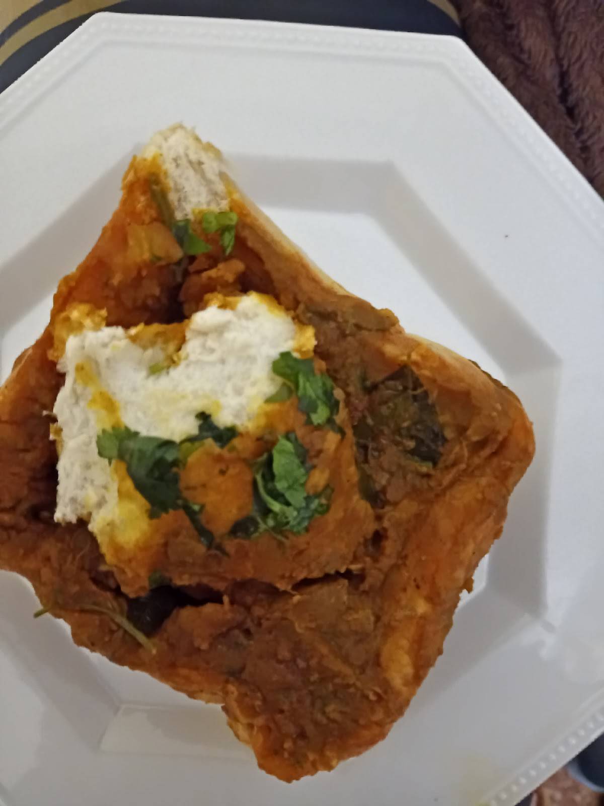 Menu at The Curry Court restaurant, Pietermaritzburg