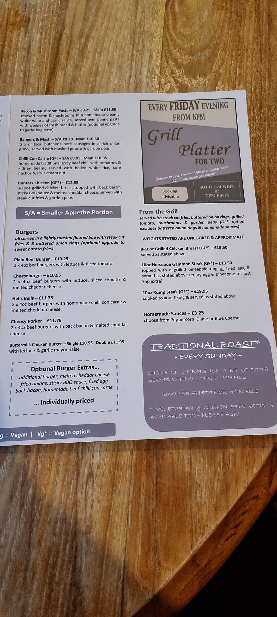 Menu at The Eight Bells pub & bar, Newport