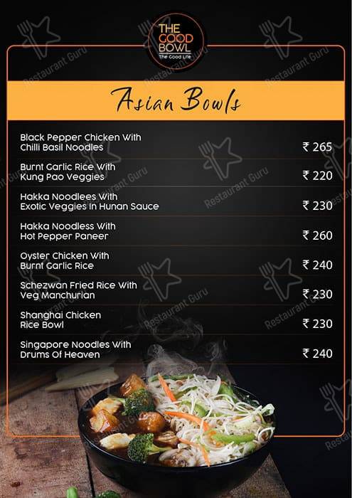 Menu at The Good Bowl, Pune, 6