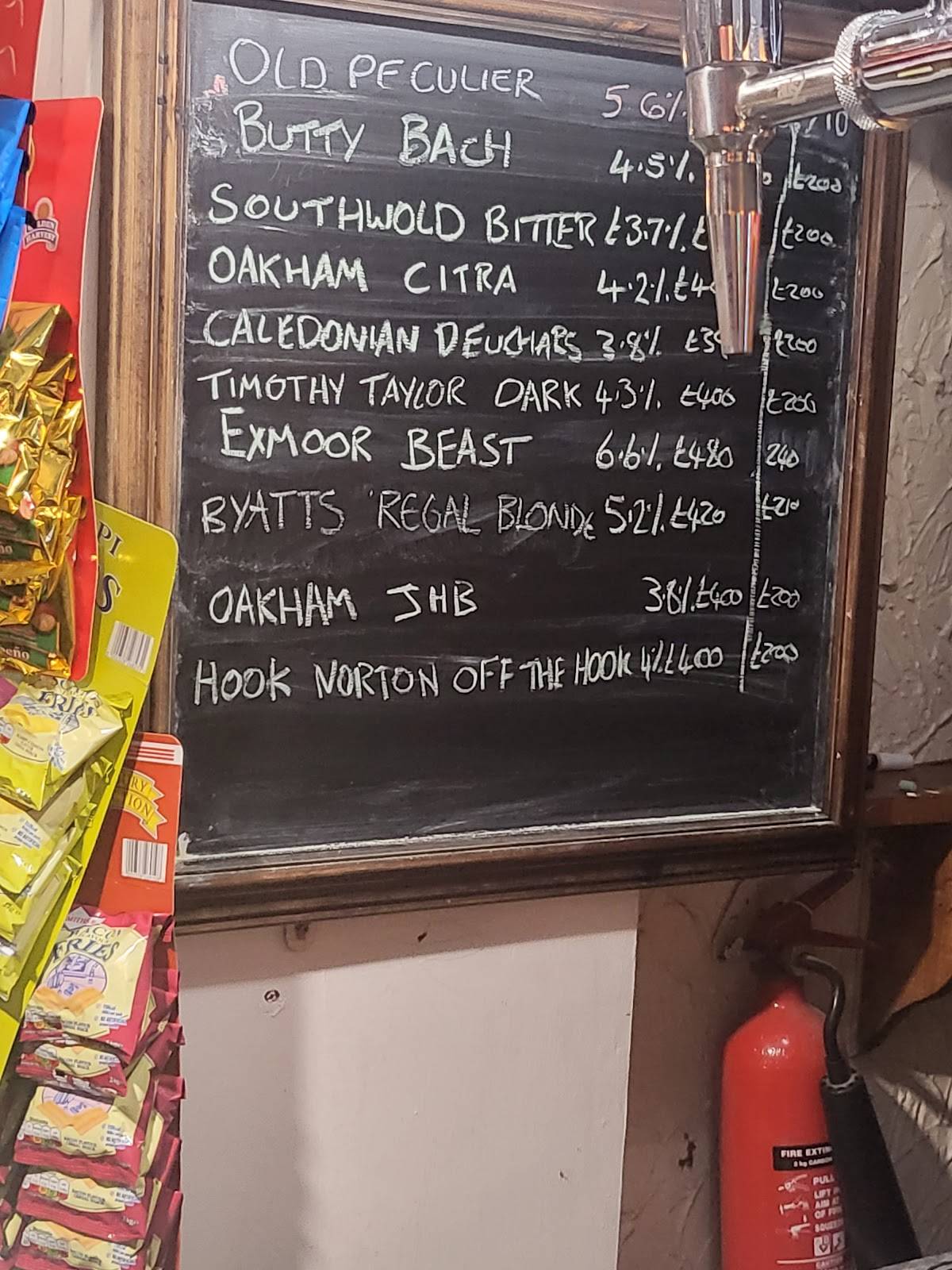 Menu at The Griffin Inn pub & bar, Birmingham