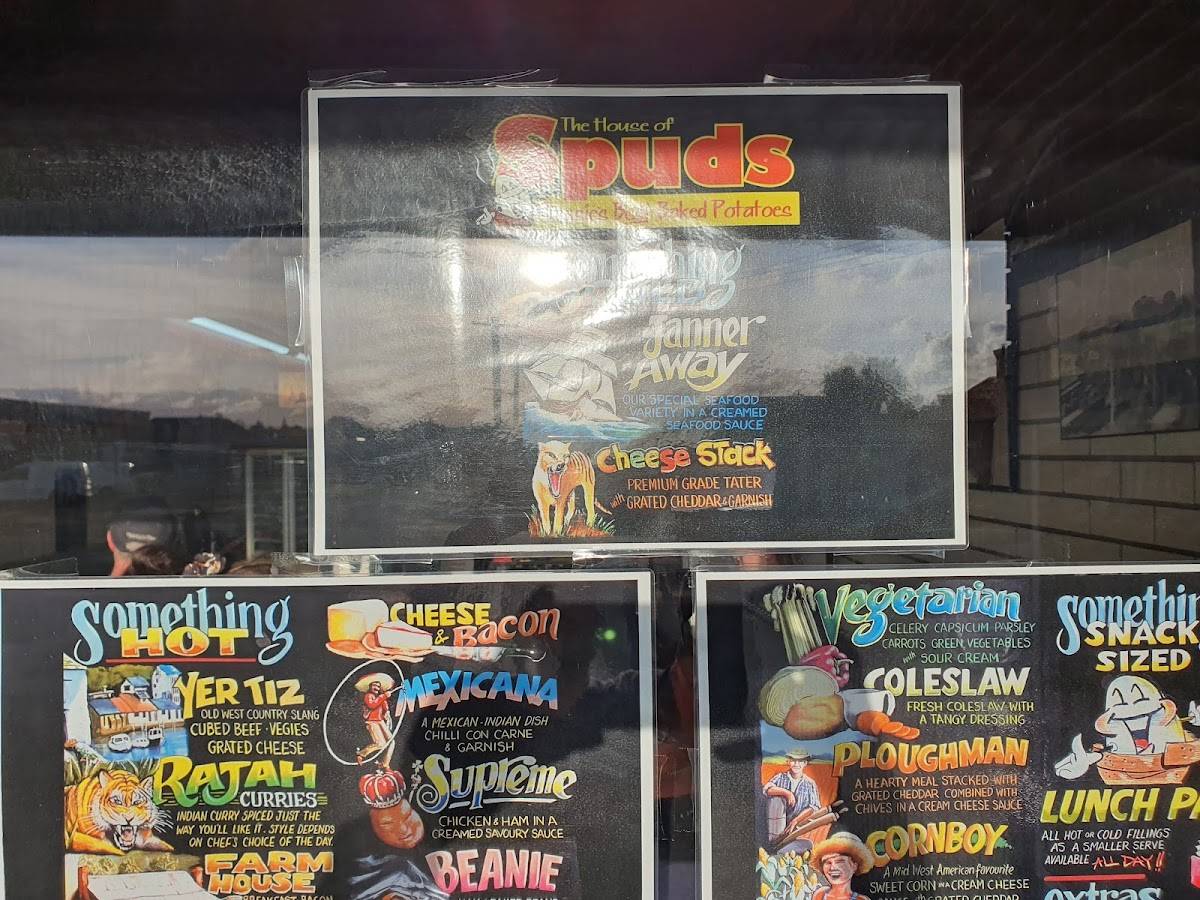 Menu at The House Of Spuds fast food, Devonport