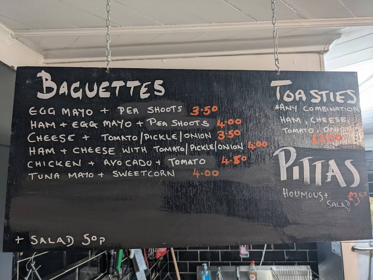 Menu at The Hut by The Heath, London