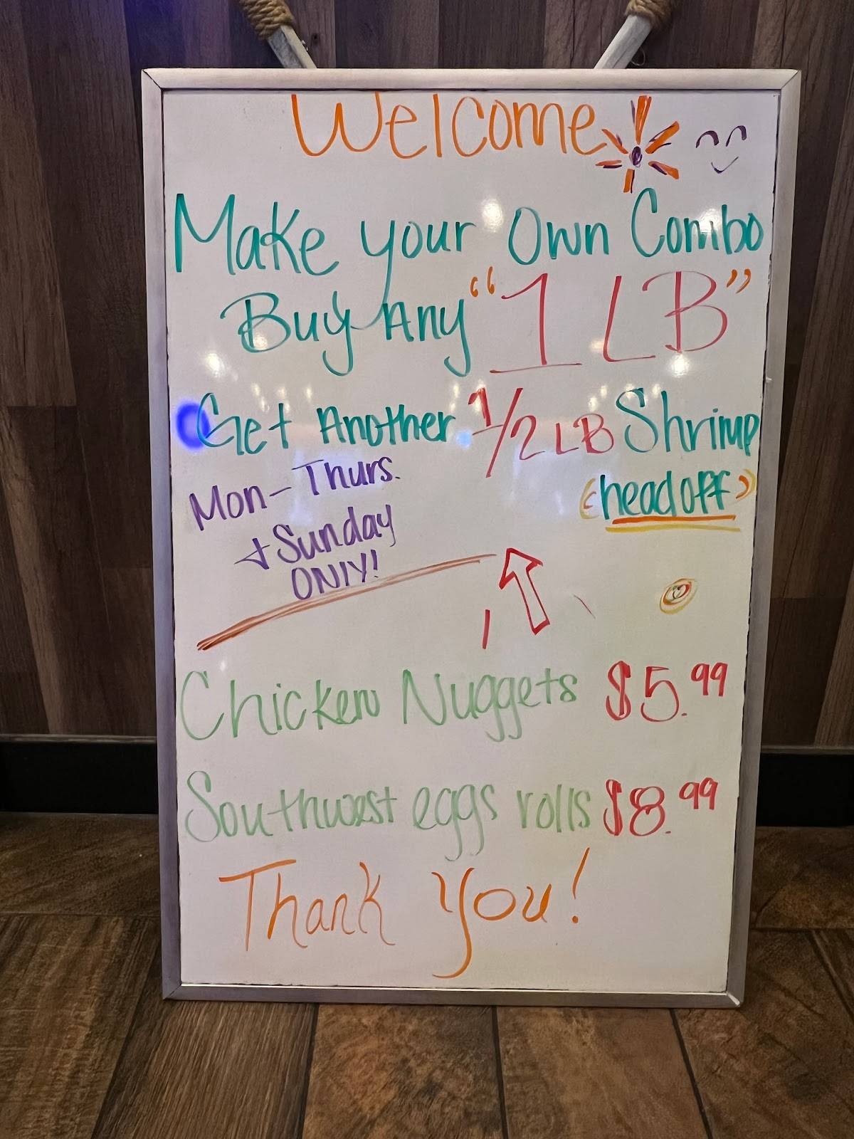 Menu at The Juicy Seafood McComb restaurant, McComb