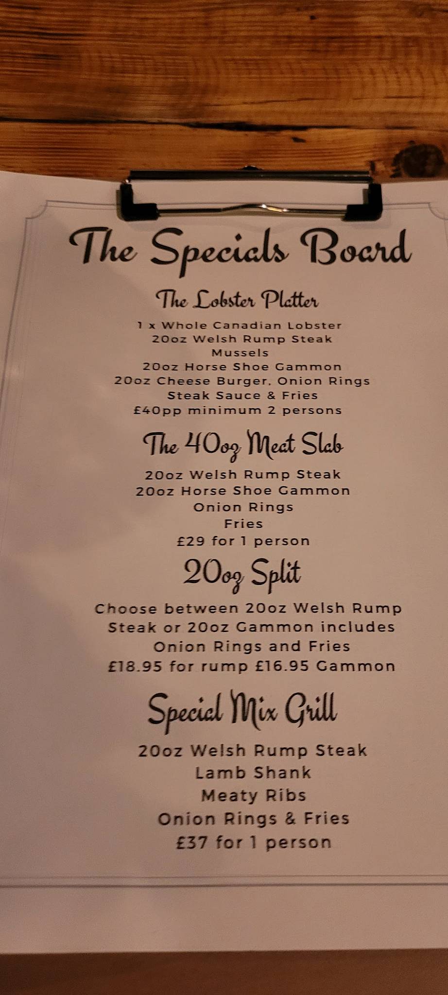 Menu at The Mine at CF47 & Castelany's Fine Dining restaurant, Merthyr ...