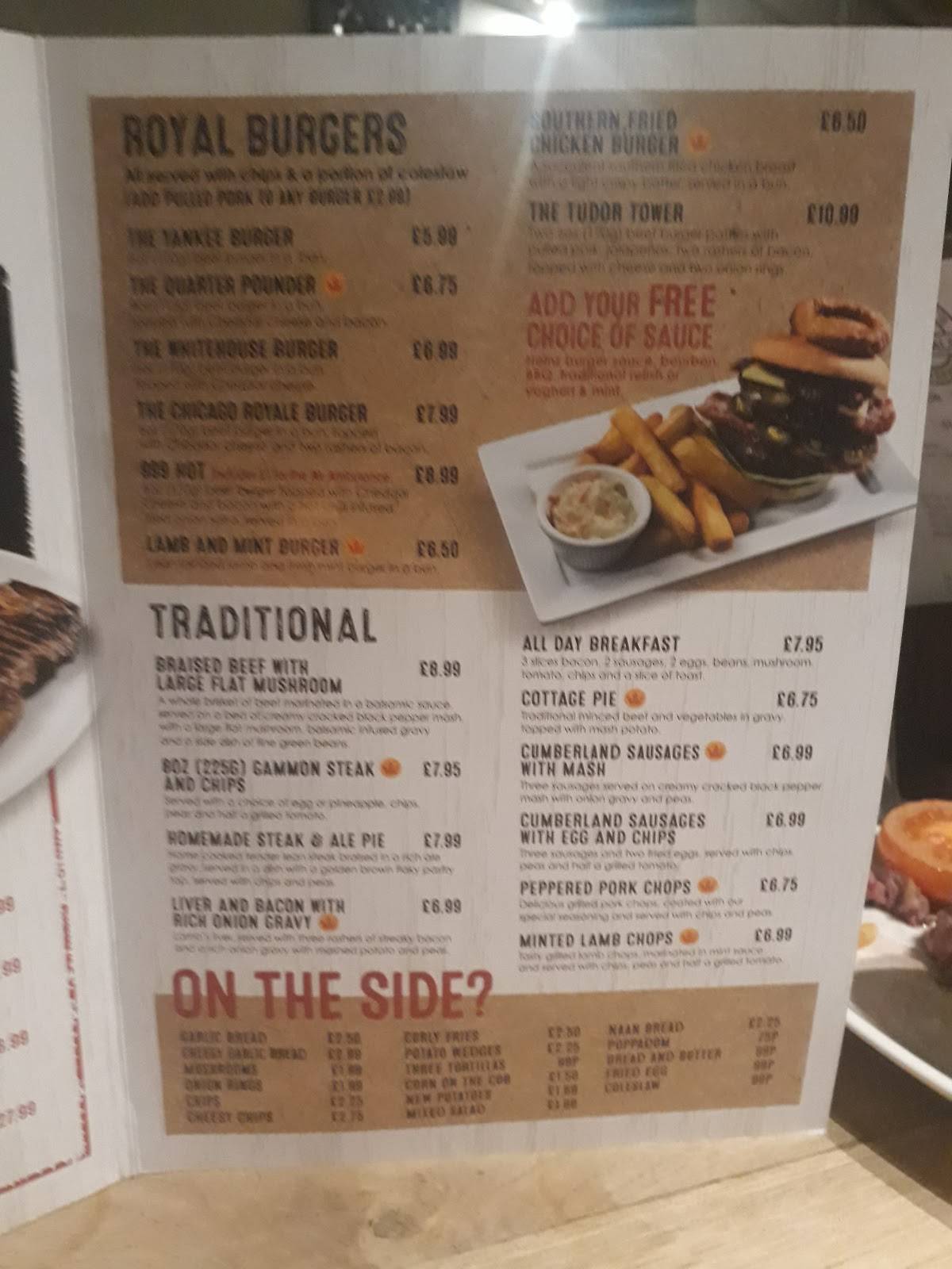 Menu at The Ragley Boat Stop pub & bar, Derby