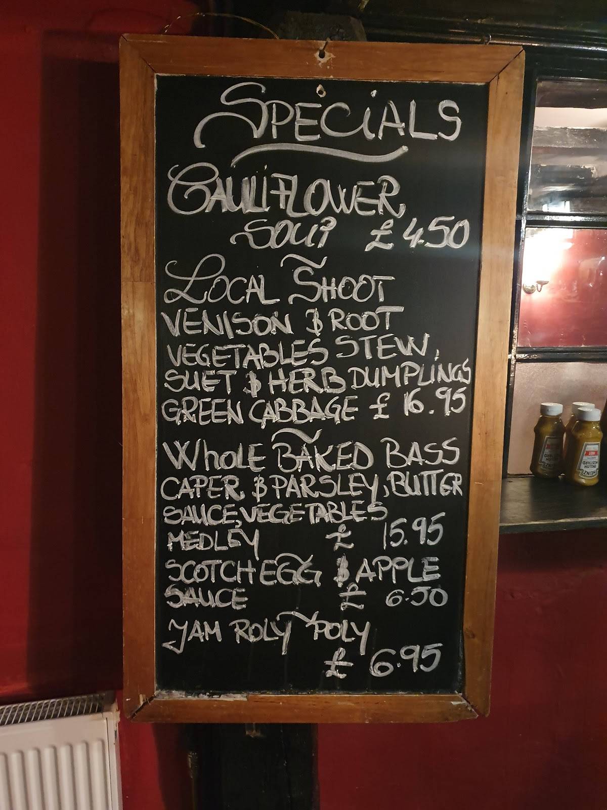 Menu at The Royal Standard of England pub & bar, Beaconsfield
