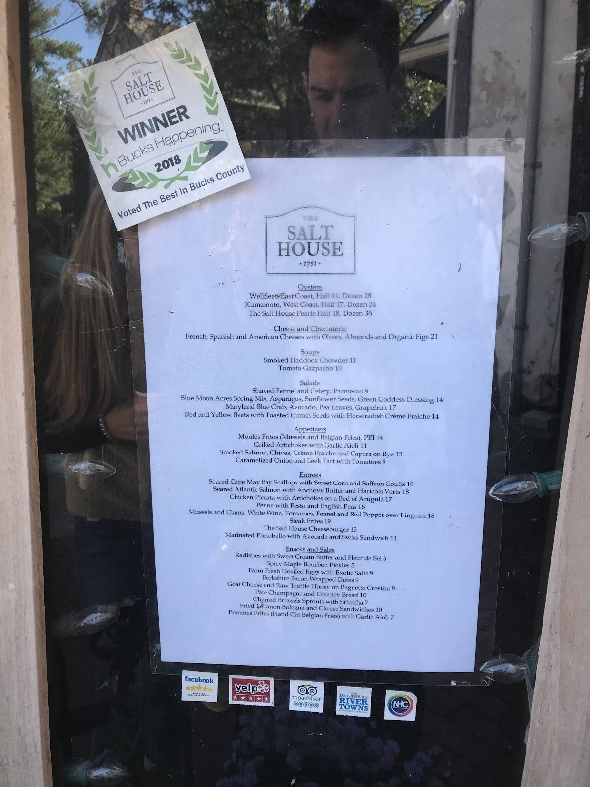 Menu at The Salt House pub & bar, New Hope