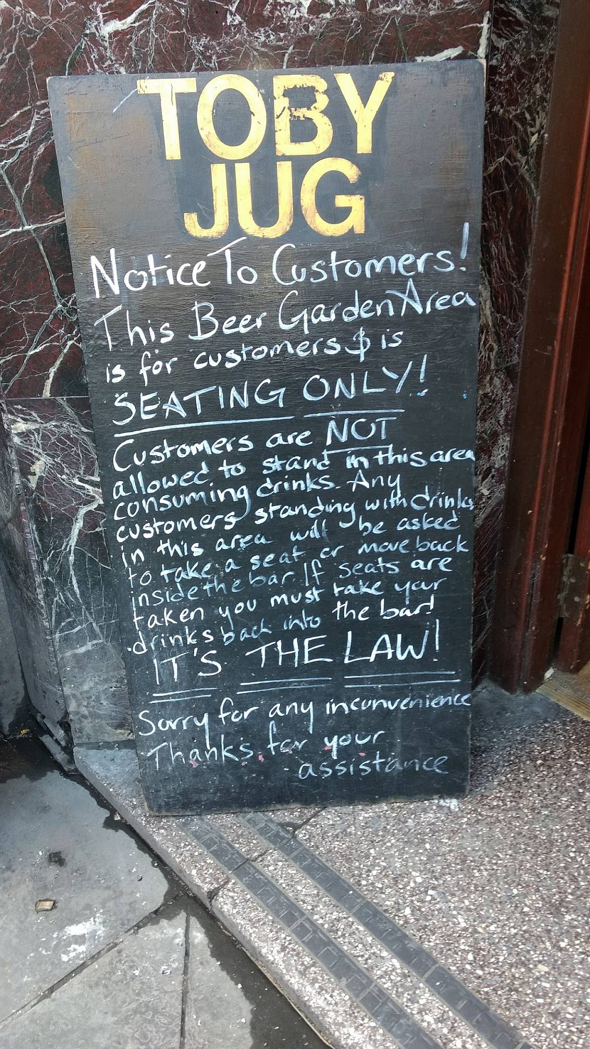 Menu at The Toby Jug pub & bar, Glasgow