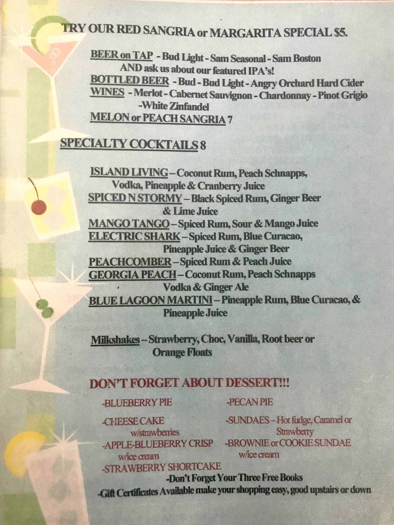 Menu at The Traveler Restaurant, Union