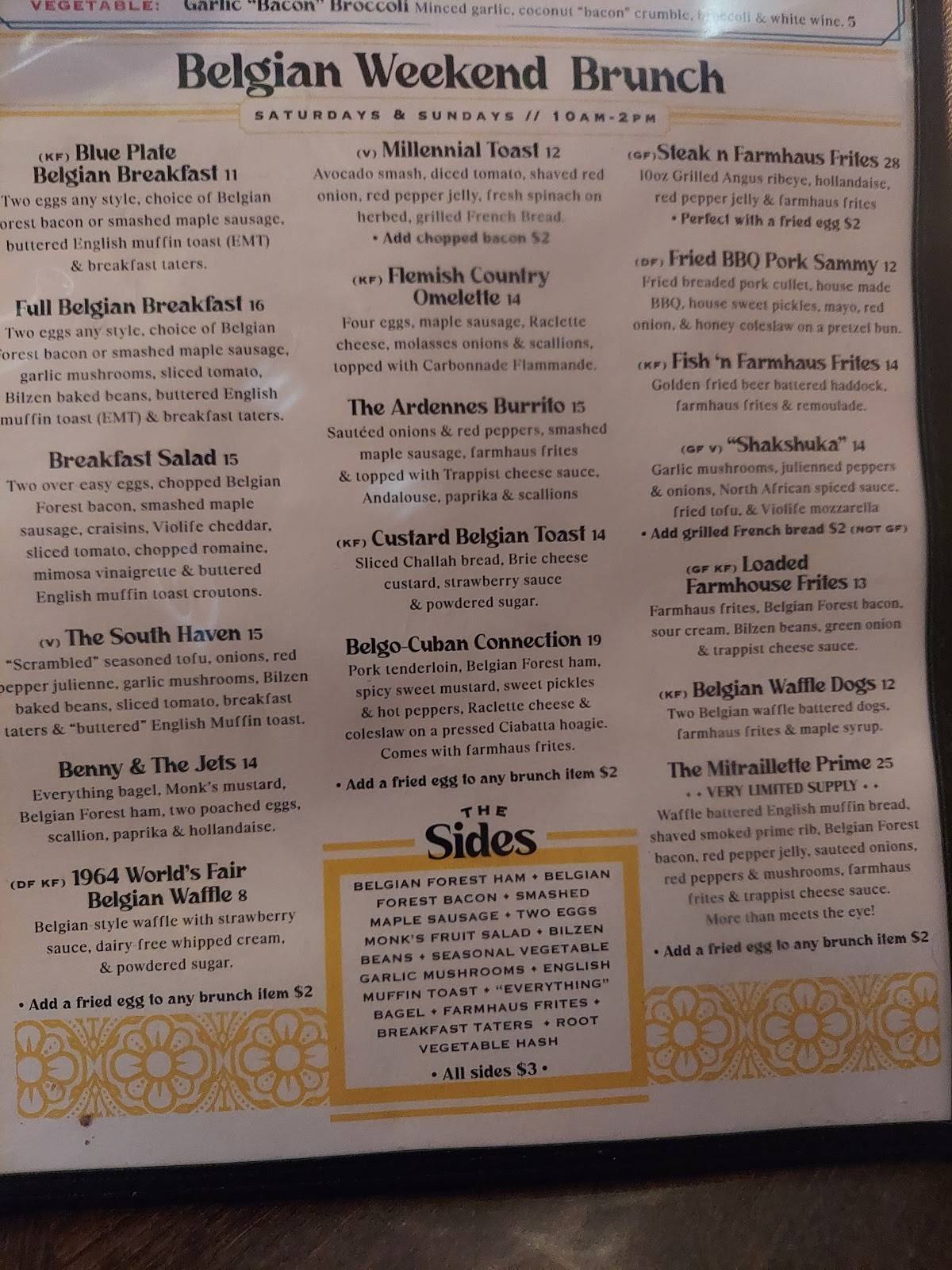 Menu at The Unicorn Tavern pub & bar, Grand Haven