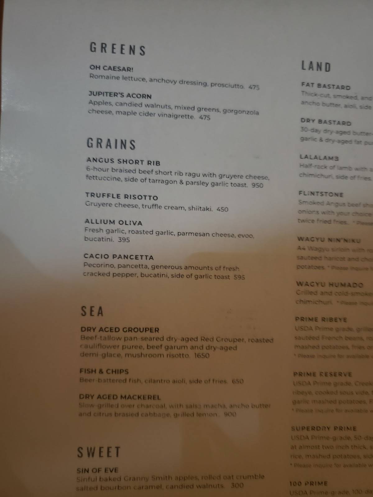 Menu at The Weekend pub & bar, Cebu City, 88th Ave
