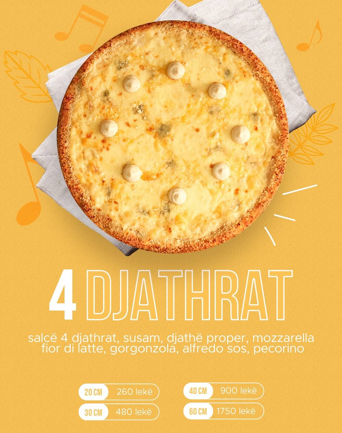 Menu at Proper Pizza "Stadiumi Dinamo" restaurant, Tirana, Gjin Bue Shpata
