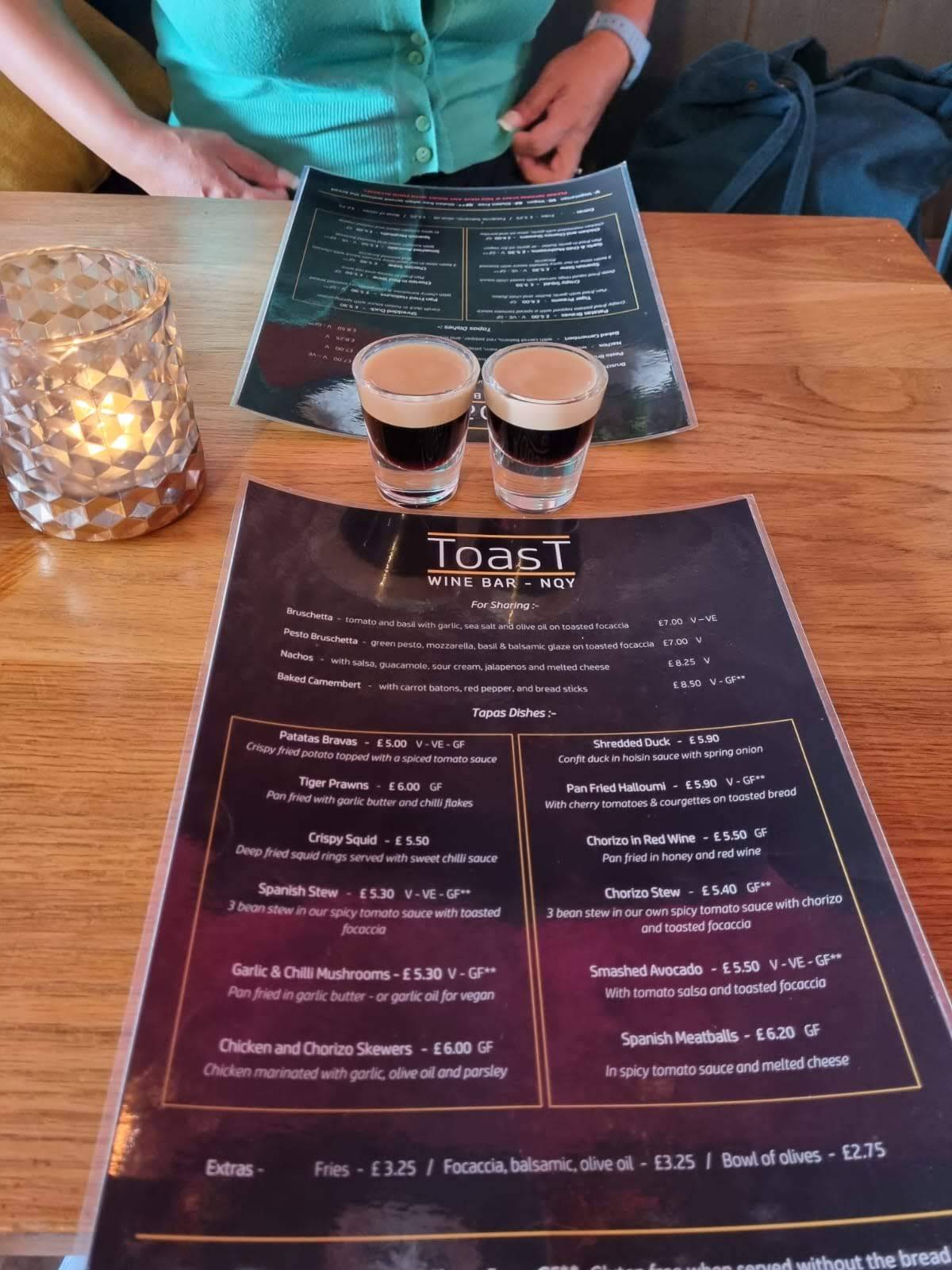 Menu at Toast Tapas & Bar, Newquay