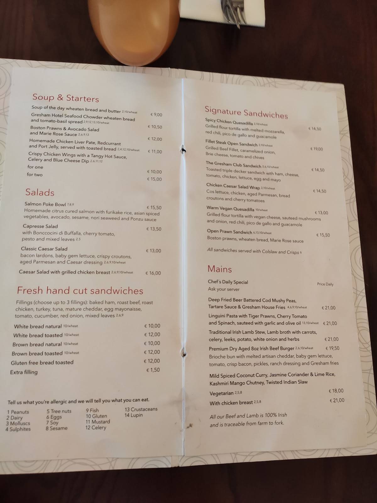 Menu at Toddys Bar & Brasserie, Dublin