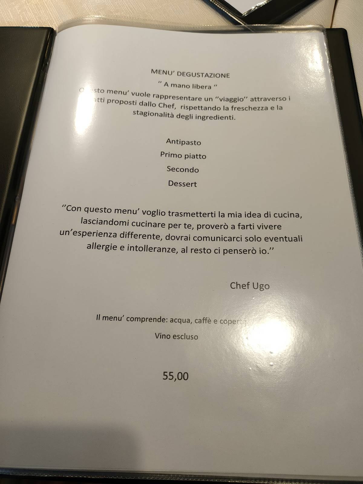 Menu da Ò by Ugo Testa ristorante, Lesina