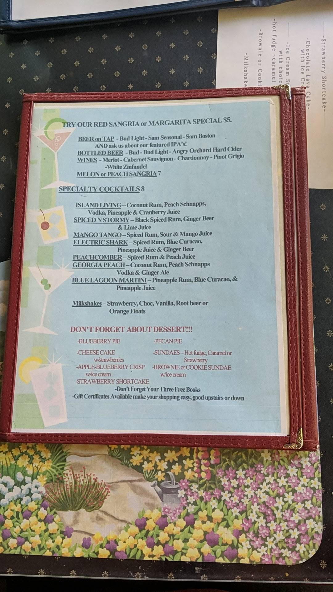 Menu at The Traveler Restaurant, Union