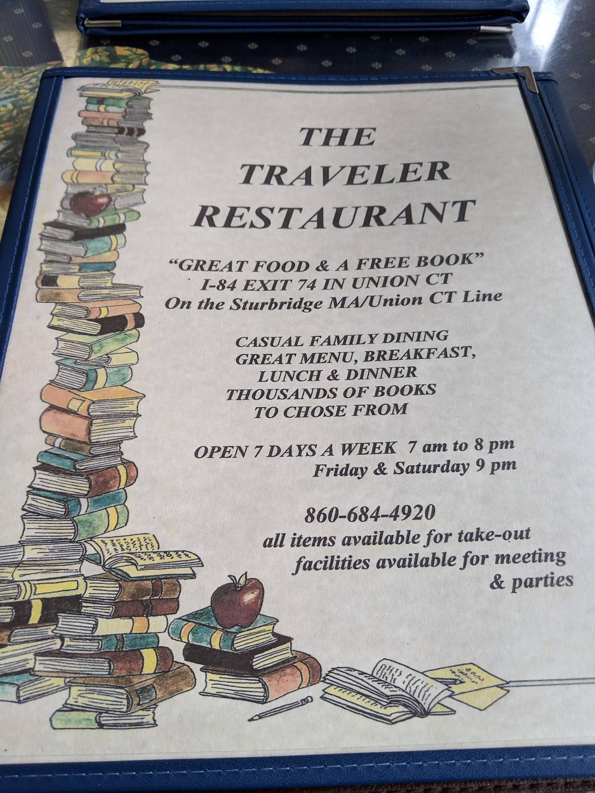 Menu at The Traveler Restaurant, Union