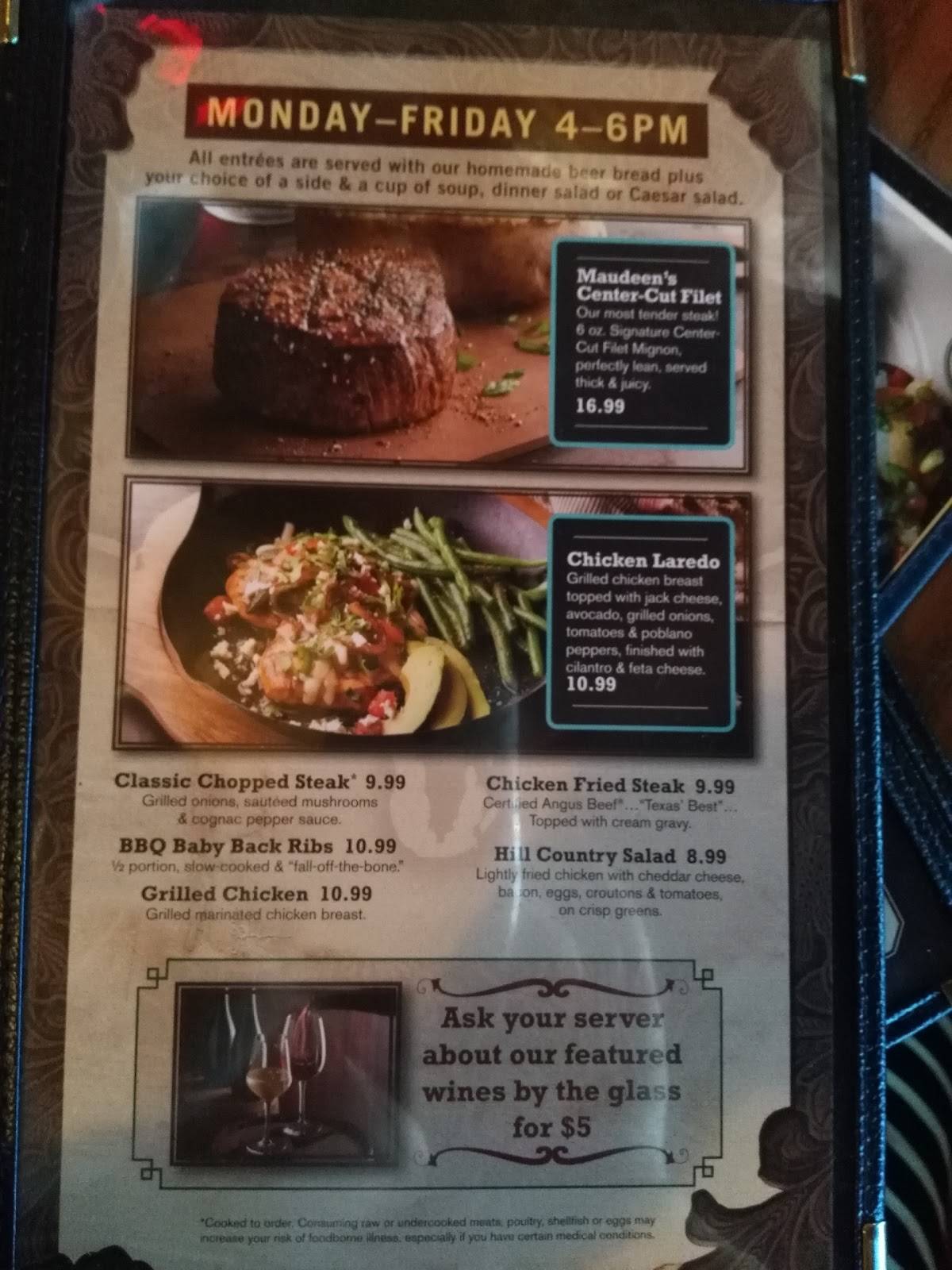 Menu at Saltgrass Steak House steakhouse, Waco