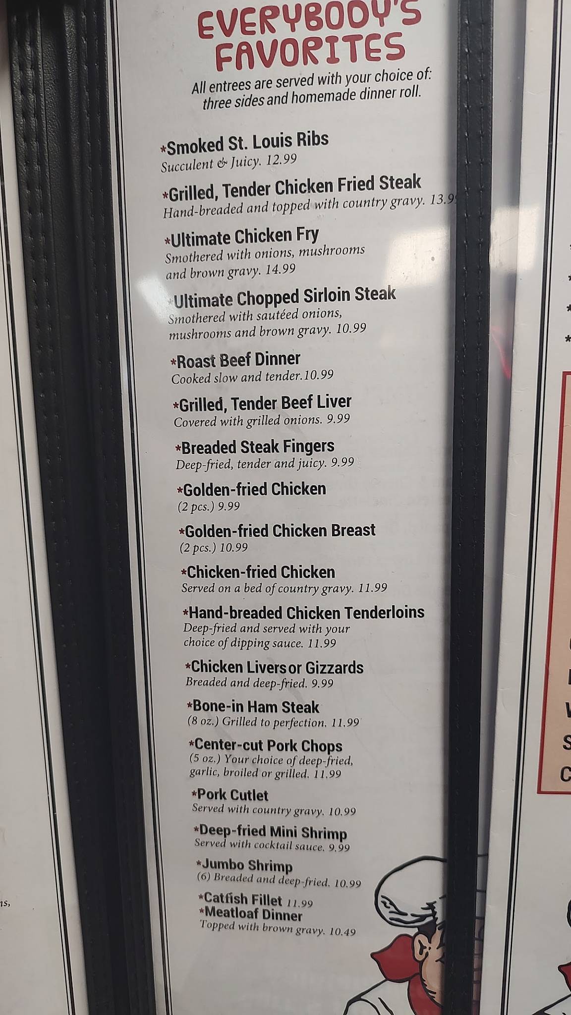 Menu at Fat Ernie's Family Dining restaurant, Wichita