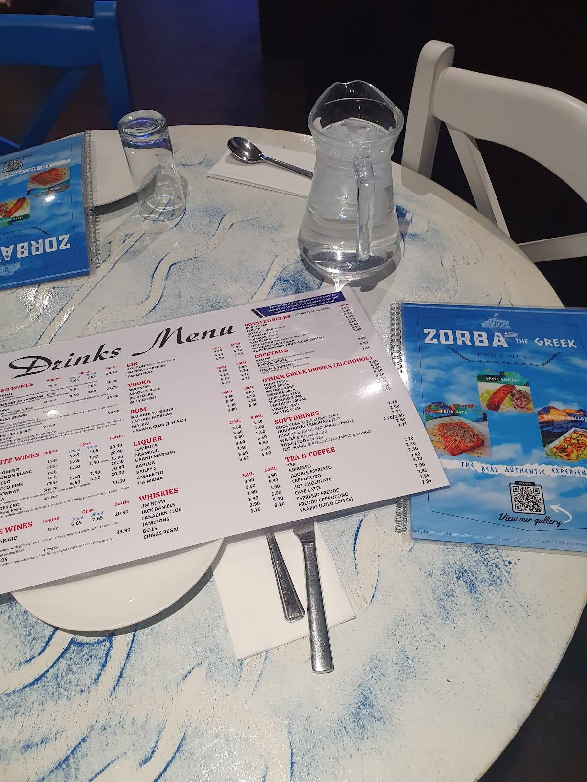 Menu at Zorba The Greek Derby restaurant, Derby
