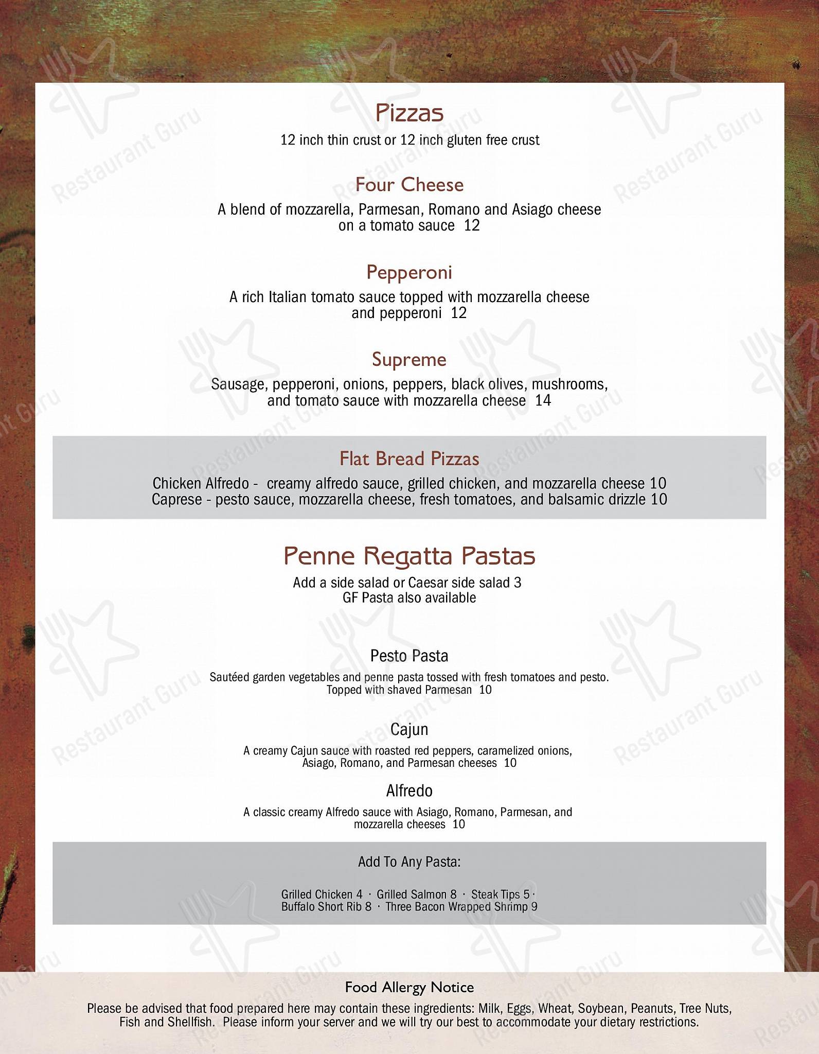 Menu at Gold Bison Grill cafe, Rapid City