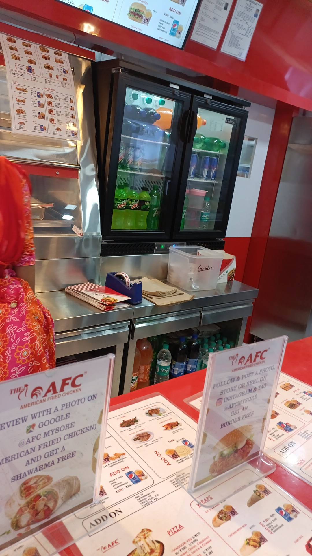 Menu at AFC Mysore (American Fried Chicken Mysuru), Mysuru