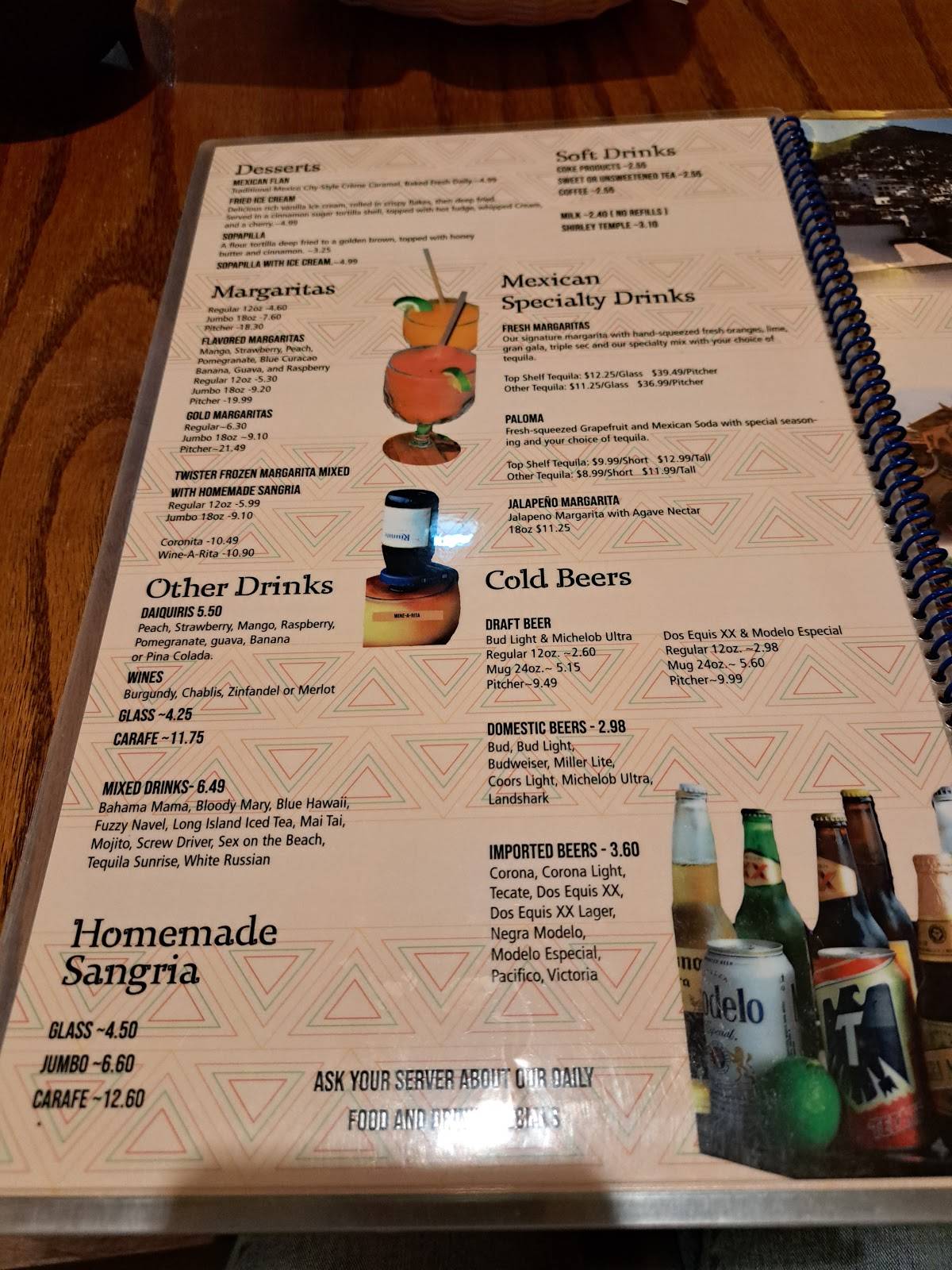 Menu at Agavero Bar & Grill, Massillon