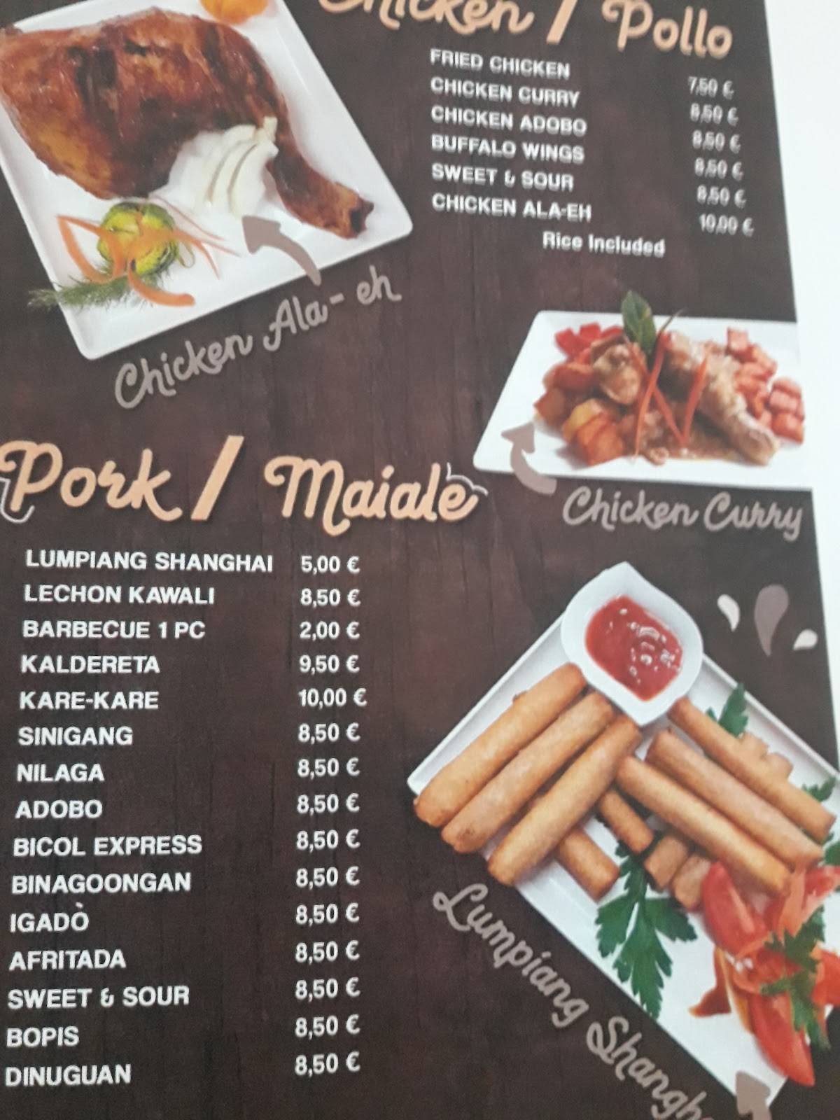 Speisekarte von Ala-eh filipino resto-bar, ROM