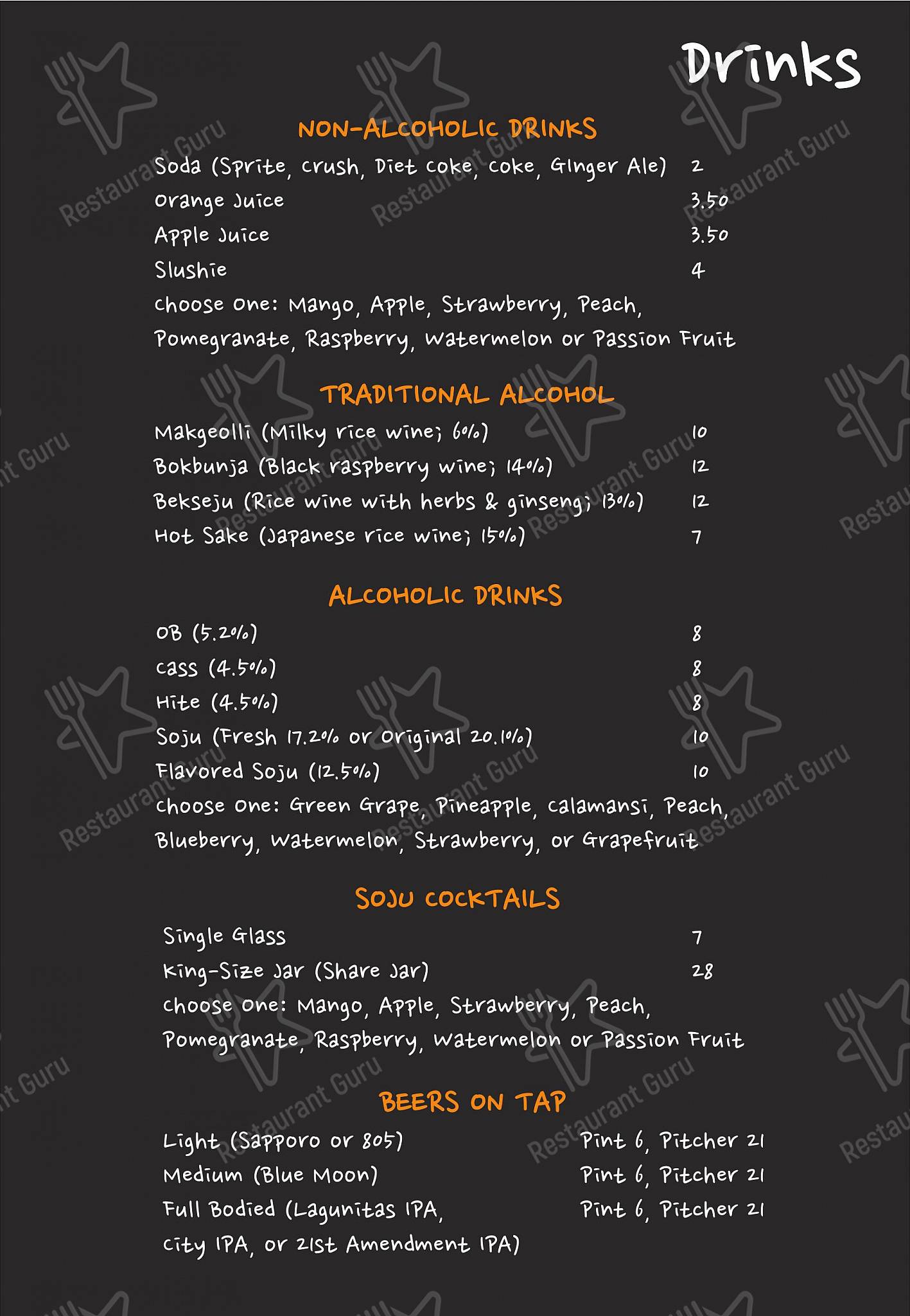 Menu at Ohgane Alameda x Vons Chicken BBQ, Alameda
