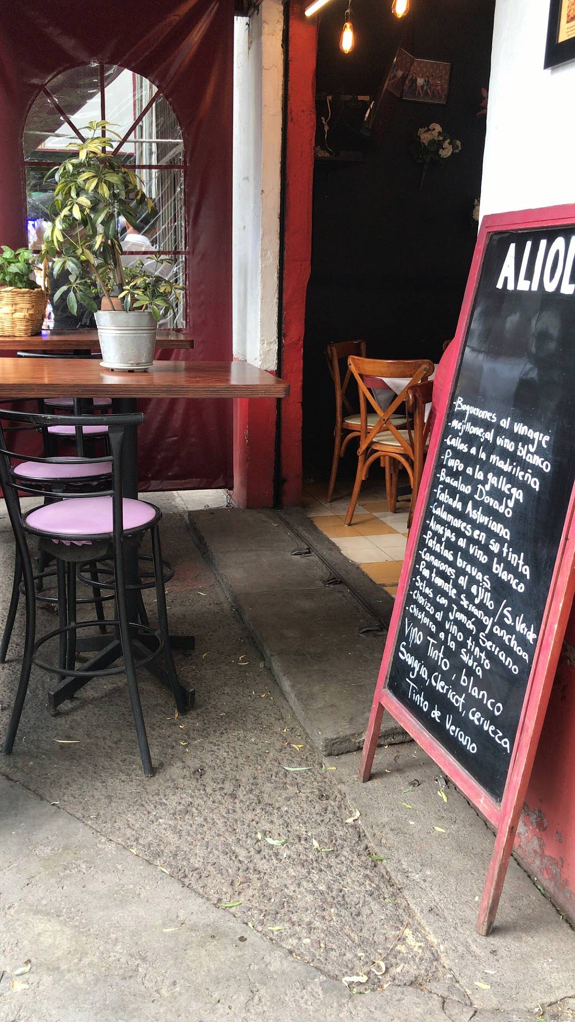 Carta de Restaurante AliOli, Ciudad de México, Medellín 238