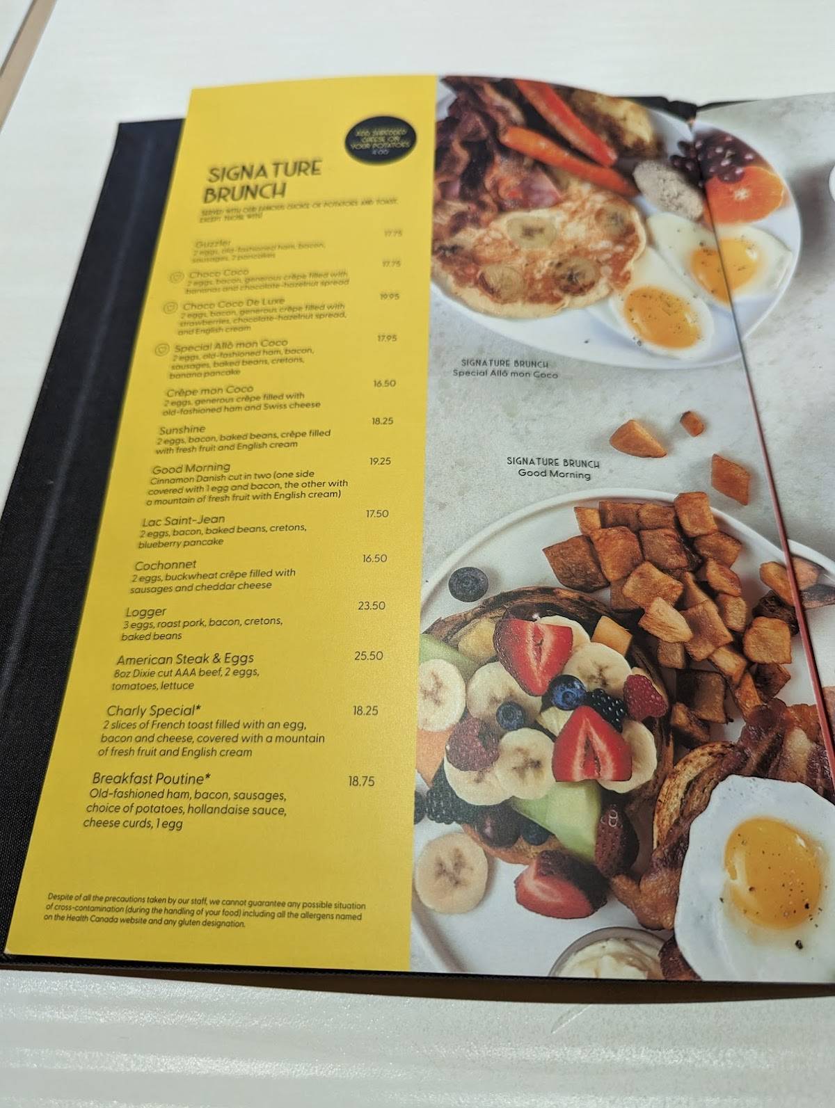 Menu au Allô mon Coco restaurant, Montréal, Blvd. De Maisonneuve Ouest