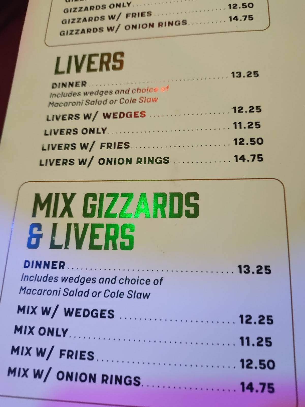 Menu at Alpine Inn pub & bar, Omaha