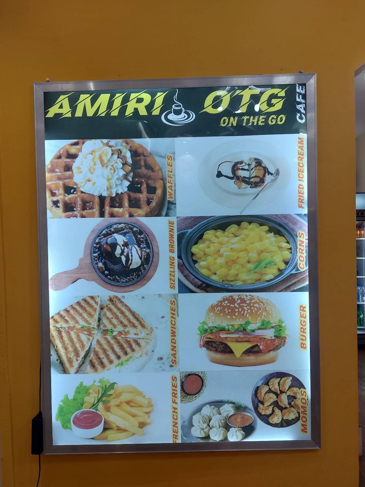 Menu at Amiri Cafe On The go “OTG”, Bhopal