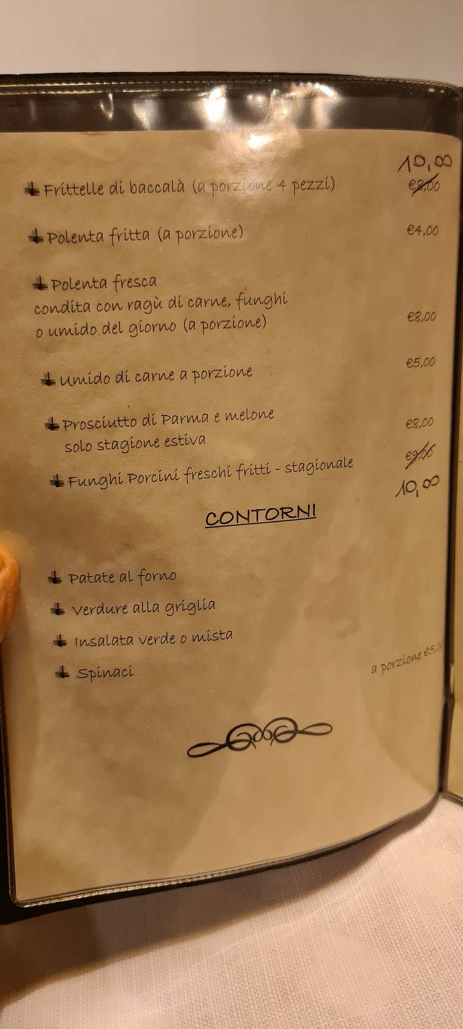 Menu da Antica Trattoria Di Ricco' ristorante, San Dalmazio