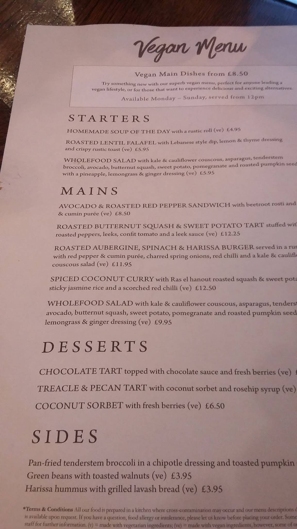Menu at Ashton pub & bar, Bristol