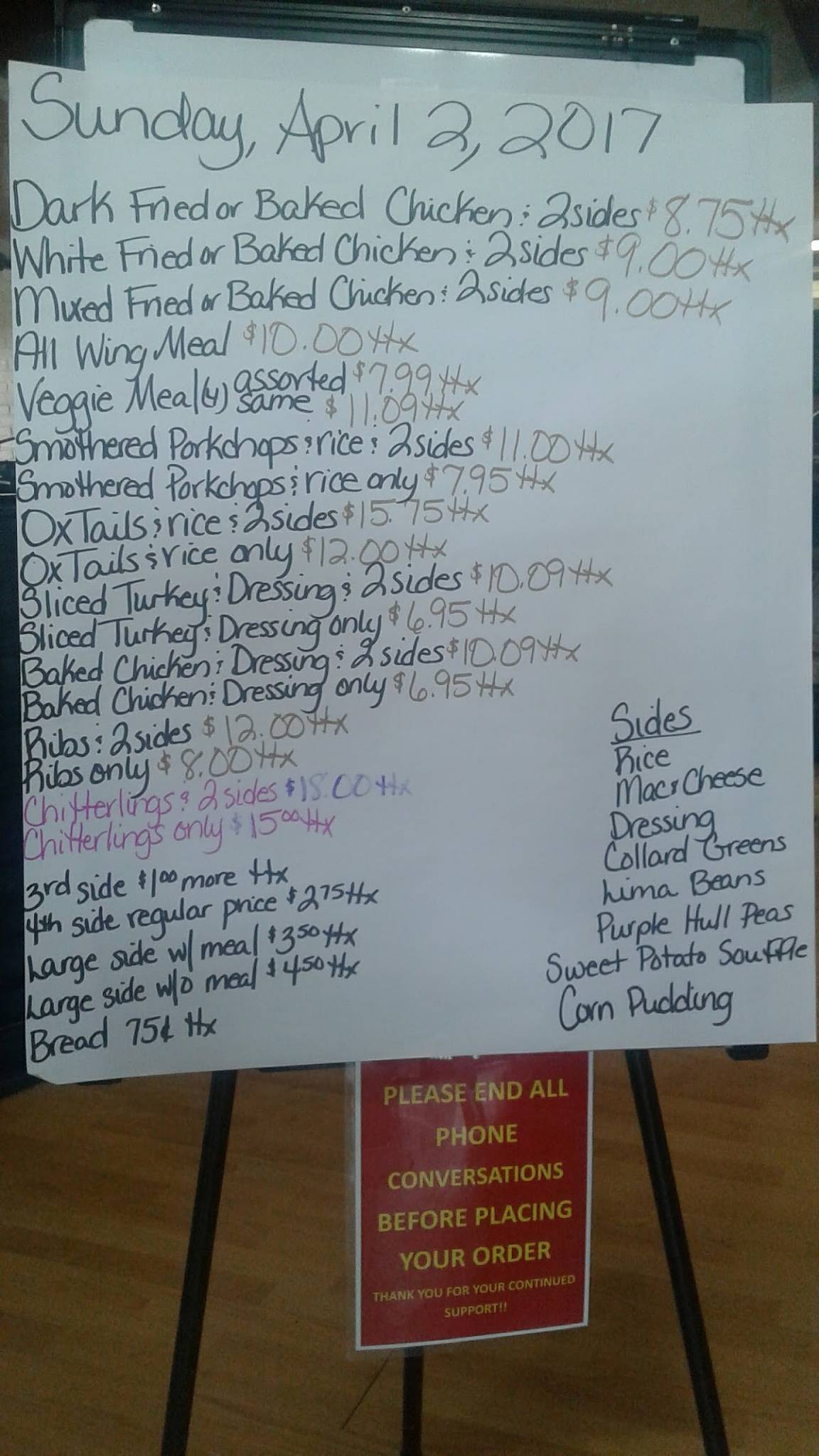 Menu at Simply Southern Cafe, Montgomery, McGehee Rd