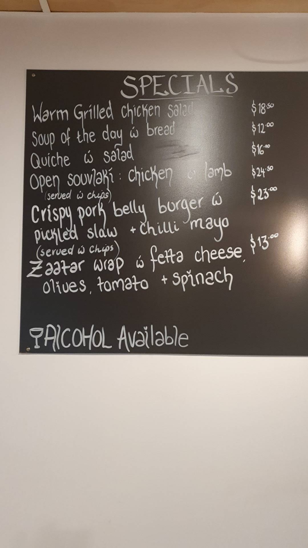 Menu at BEANd Cafe San Remo, San Remo