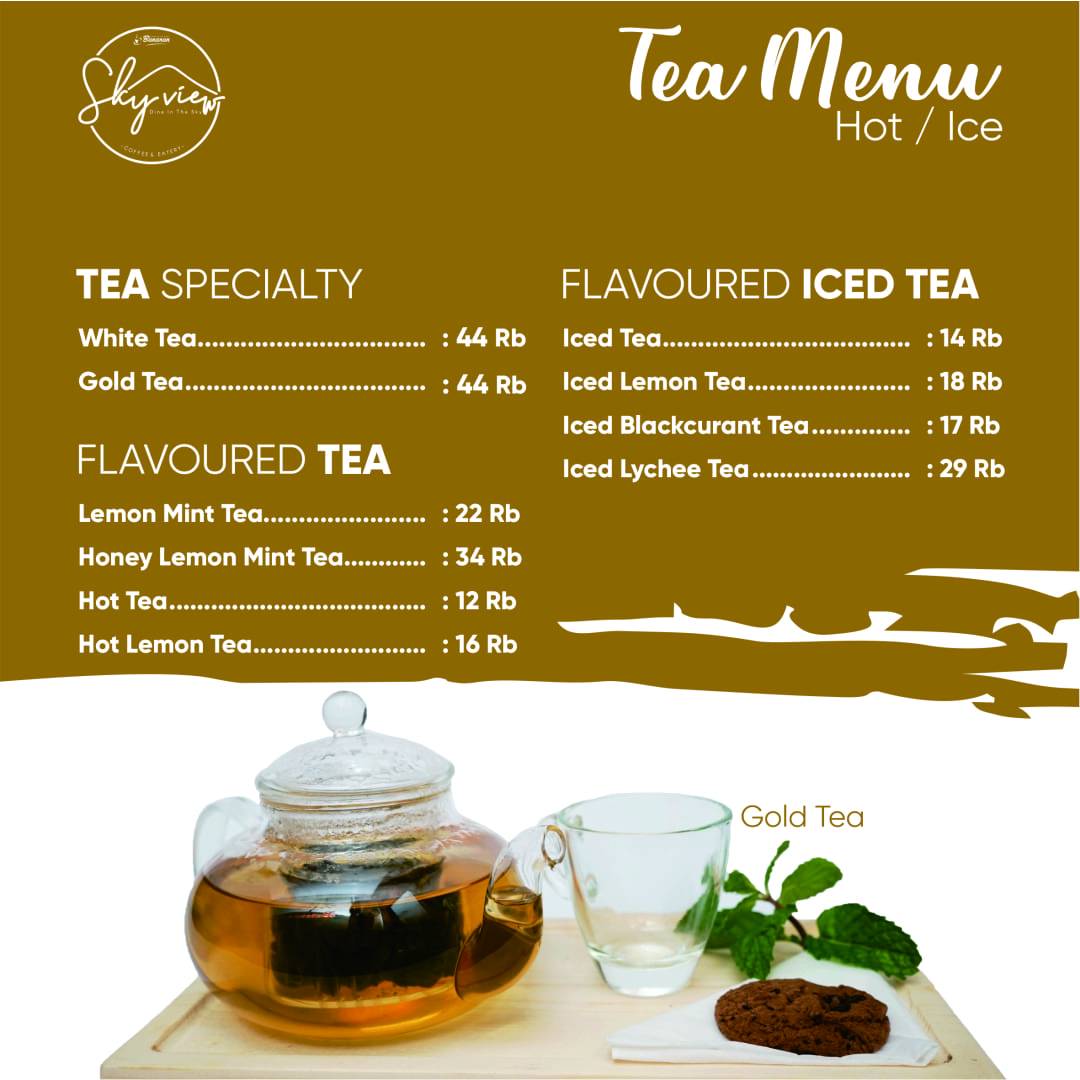 Menu at Banaran Sky View restaurant, Bawen