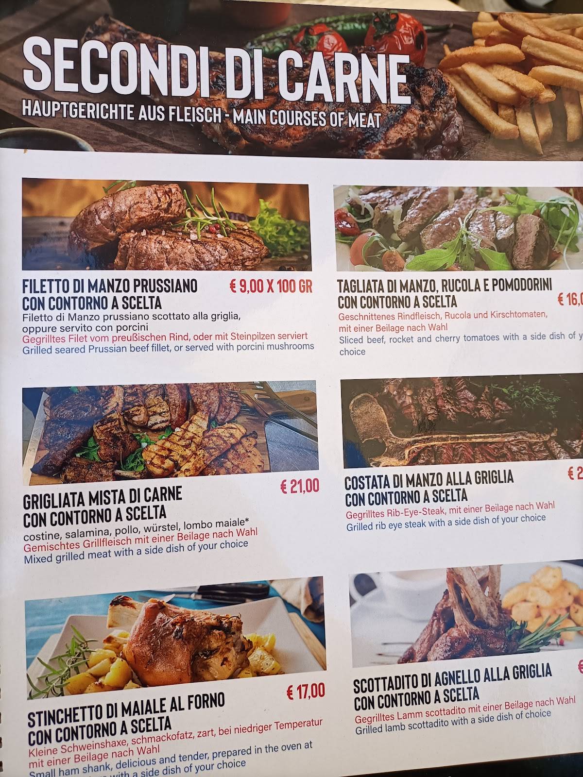 Speisekarte von Bar Trattoria Pizzeria da Nappo Mario, Gardone Riviera