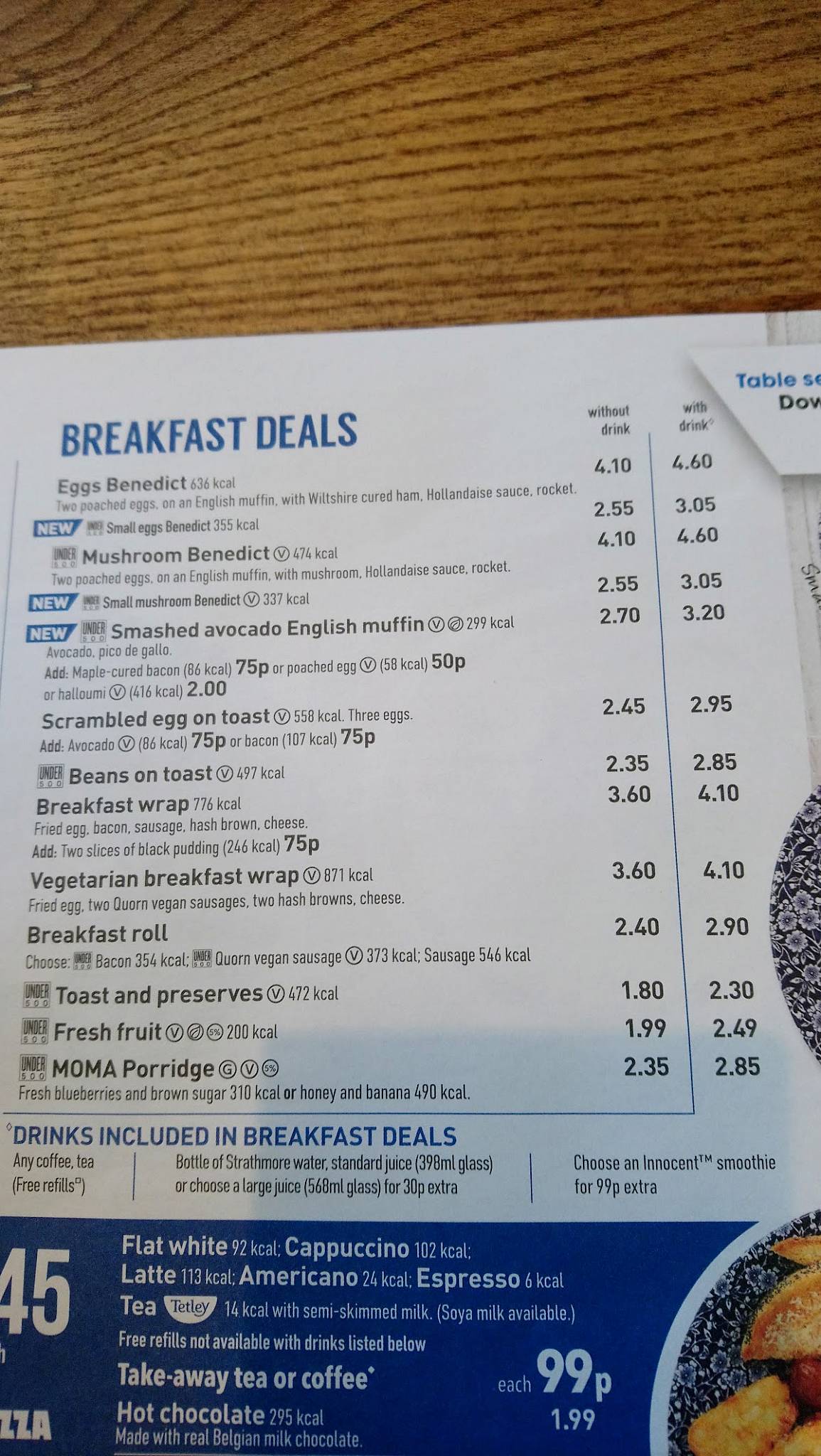 Menu at The Pilgrim's Progress - JD Wetherspoon pub & bar, Bedford