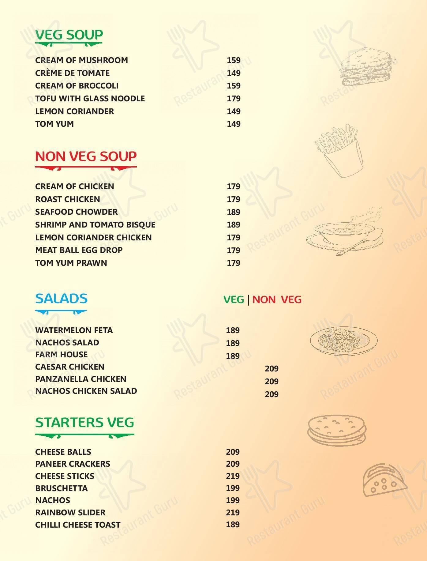Menu at Food Coma, Bengaluru, 311